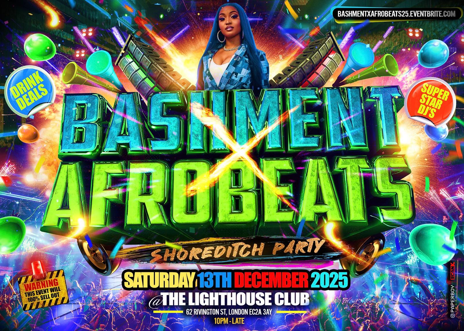 Bashment X Afrobeats - Shoreditch Party - Everyone Free | Shoobs